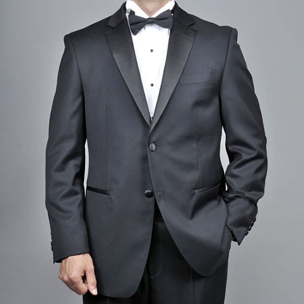 Mantoni Black Wool 2-button 2-Piece Tuxedo in CA, NY