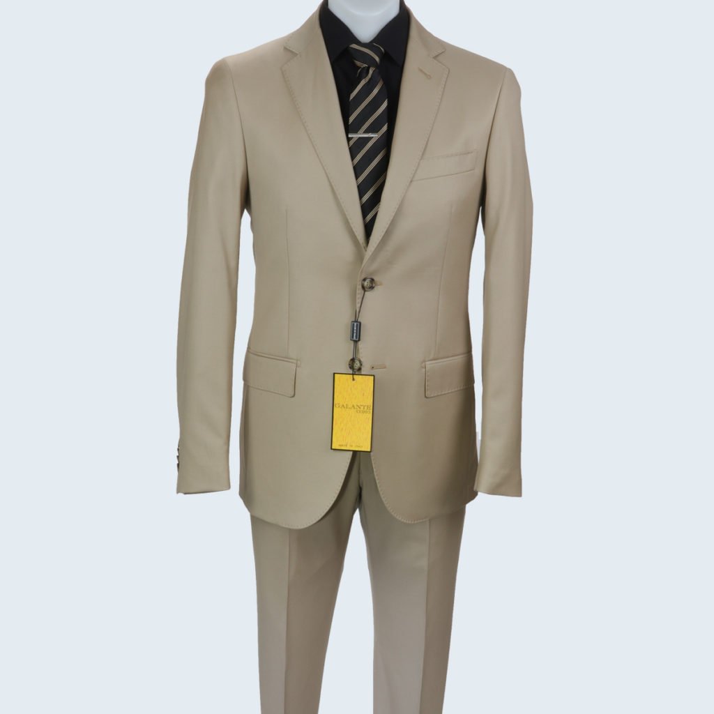 Galante Uomo Made in Italy Beige Suit in CA, - Moda Italy Fashion