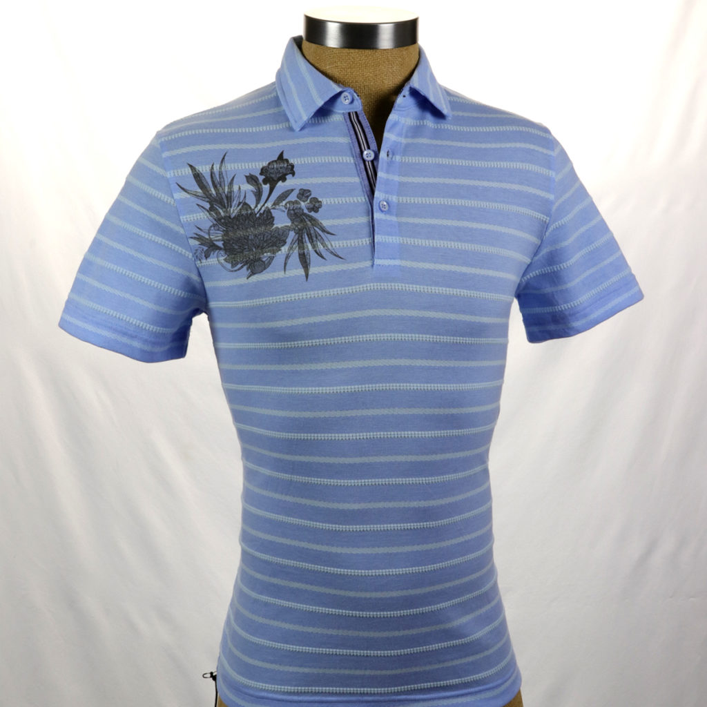 SMASH Polo Shirt Blue in CA, NY, NJ, IL - Moda Italy Fashion
