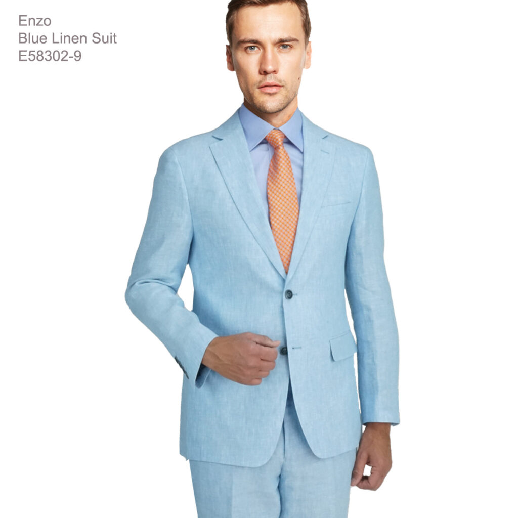 Enzo White, Khaki or Blue Linen Suits/ Free Shipping in CA- Moda Italy ...